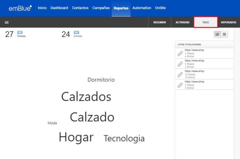 Módulo de Reportes: Guía completa | emBlue Help Center